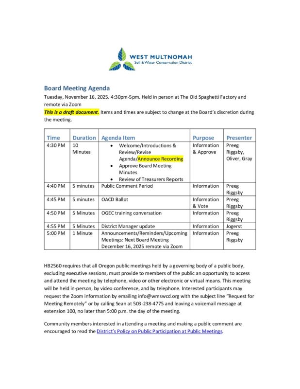 Board Meeting Agenda — November 2025 - West Multnomah Soil & Water ...